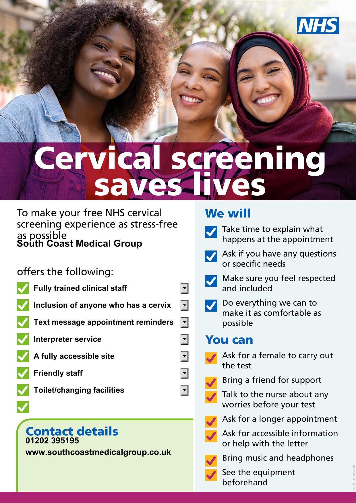 Cervical Screening Saves Lives – South Coast Medical Group